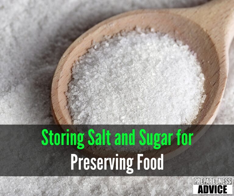 Storing Salt and Sugar for Preserving Food